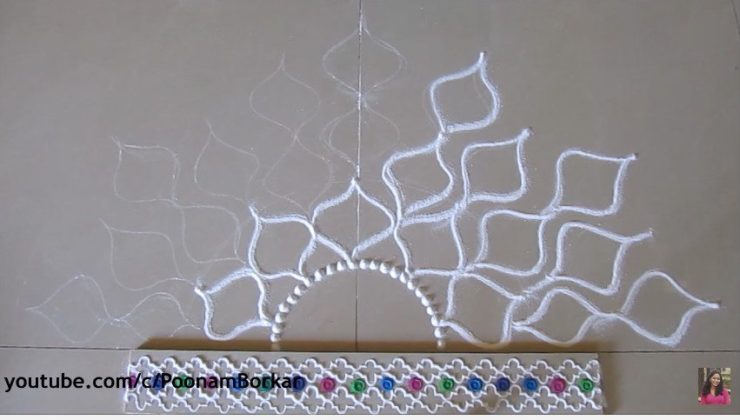 DIY: Easy peacock feather rangoli design – Art & Craft Ideas