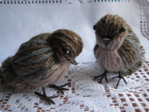 DIY: Yarn sparrows and bullfinches – Art & Craft Ideas