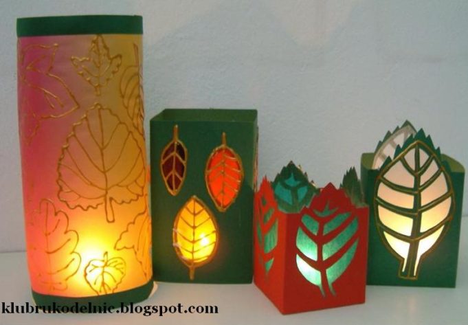 DIY: Lanterns with autumn leaves create – Art & Craft Ideas