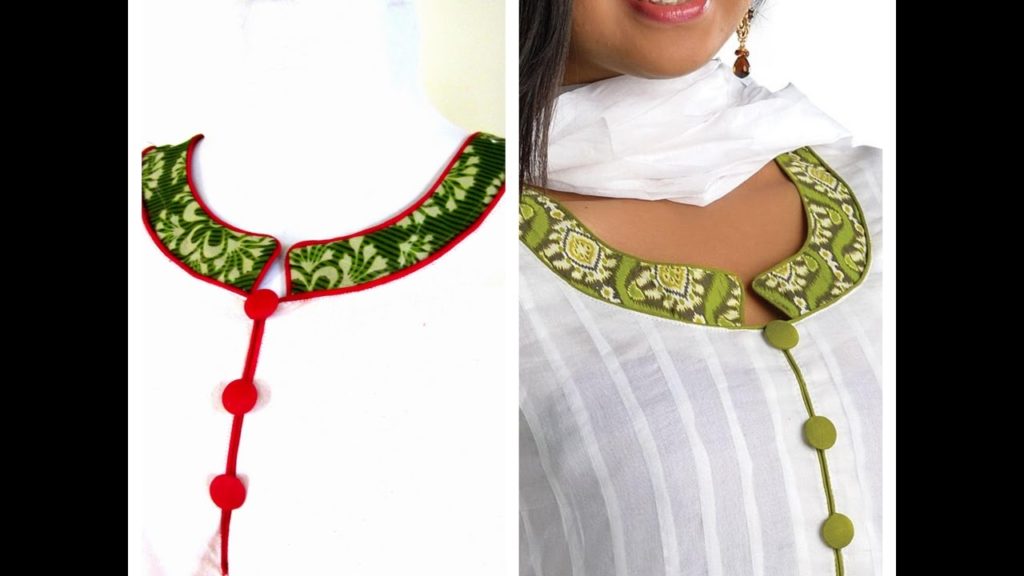 Sew a triangle loop round neckline – Art & Craft Ideas