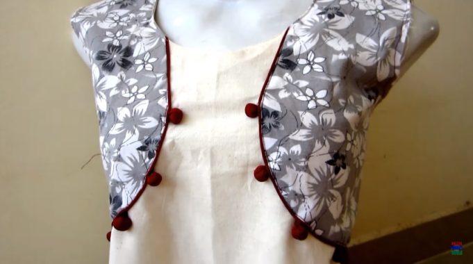 How to sew a Jacket style pattern kurti – Art & Craft Ideas