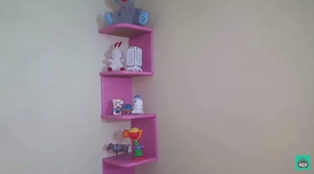 Simple DIY Corner Shelf For Toys – Art & Craft Ideas