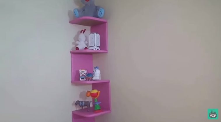 Simple DIY Corner Shelf For Toys – Art & Craft Ideas