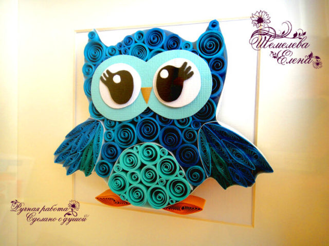 Paper Quilling “Owl” Tutorial – Step by step – Art & Craft Ideas