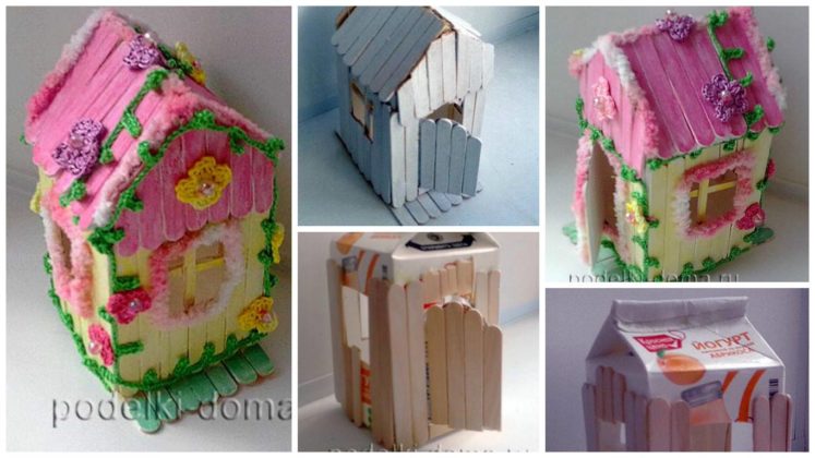 How To Make A Ice Cream Stick House For Baby Doll Art Craft Ideas